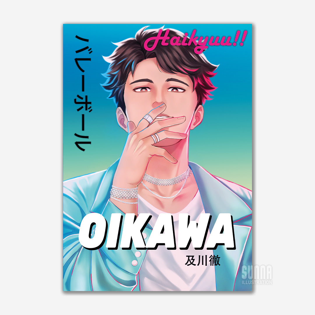 Print - Oikawa HQ! Magazin Cover – Sunna Illustration
